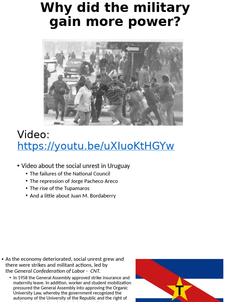 History HL - L3 - Military Dictatorships - Uruguay - Rise of The ...