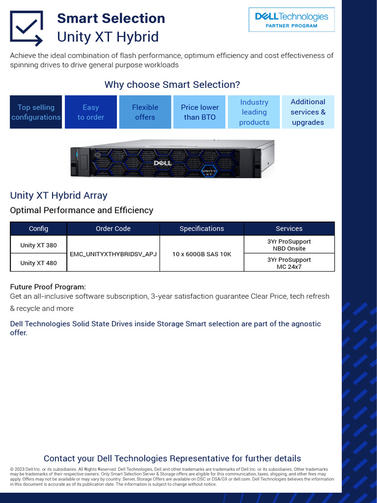 Dell Emc Unity XT 380 Smart Value Bundle | PDF