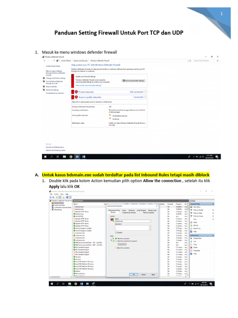 Panduan Setting Firewall | PDF