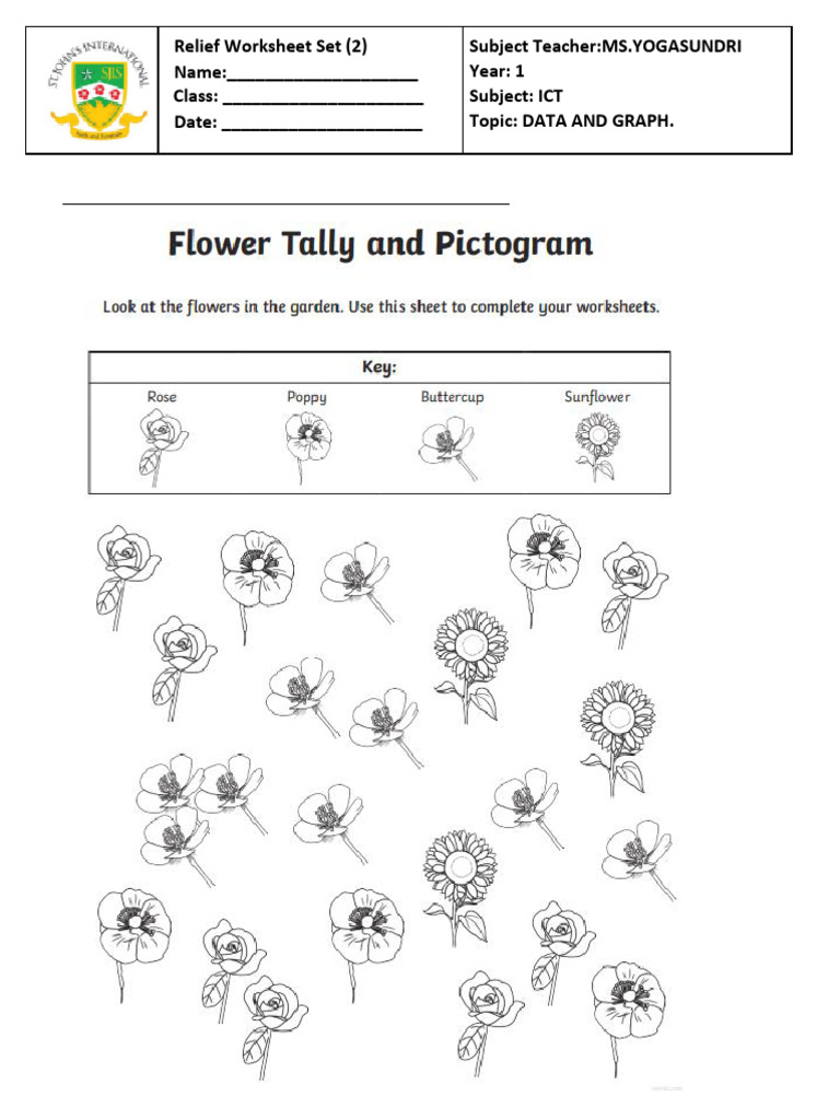 Relief Worksheet SET 2 YEAR 1 | PDF