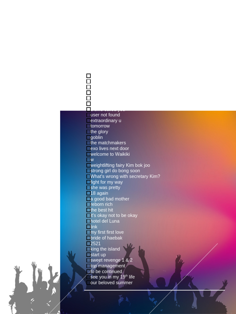 My Drama List Pdf