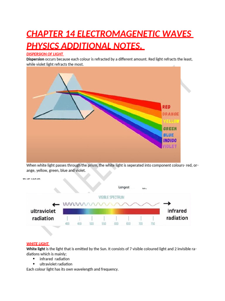 Grade 11 Chapter 14 Additional Notes Physics | PDF