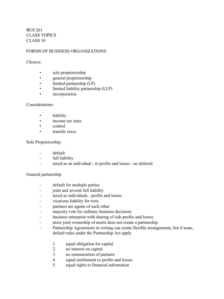 Class Notes - Class 10 | PDF