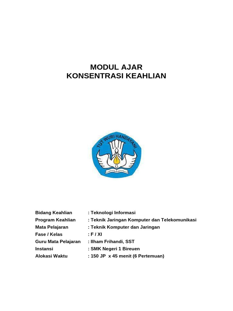 08. Modul Ajar Teknik Komputer dan Jaringan - Pemasangan dan ... 08. Modul Ajar Teknik Komputer dan Jaringan - Pemasangan dan ...
