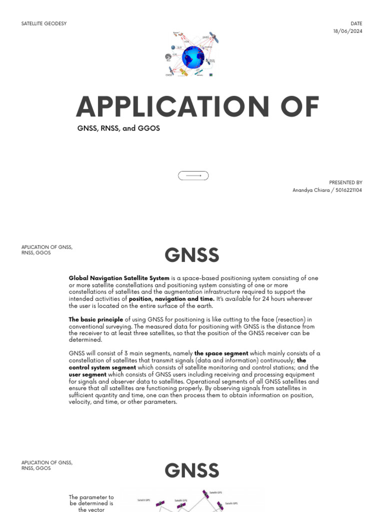 Aplikasi GNSS, RNSS Dan GGOS | PDF