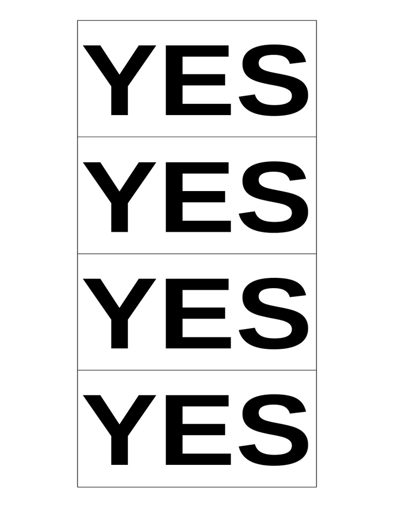 Papan Yes or No | PDF