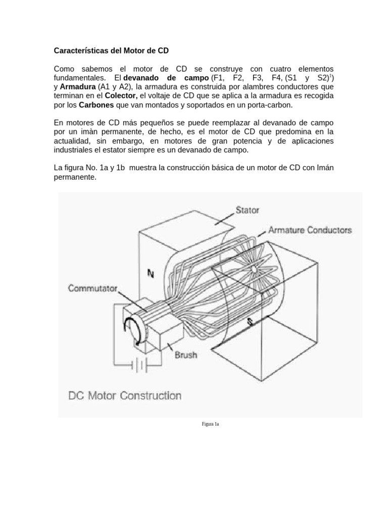 Características Del Motor de CD | PDF | Motores | Tecnología e ingeniería