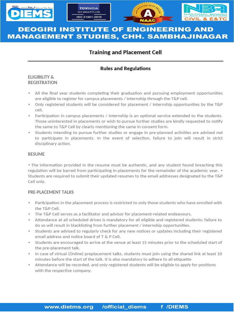 Placement Form | PDF