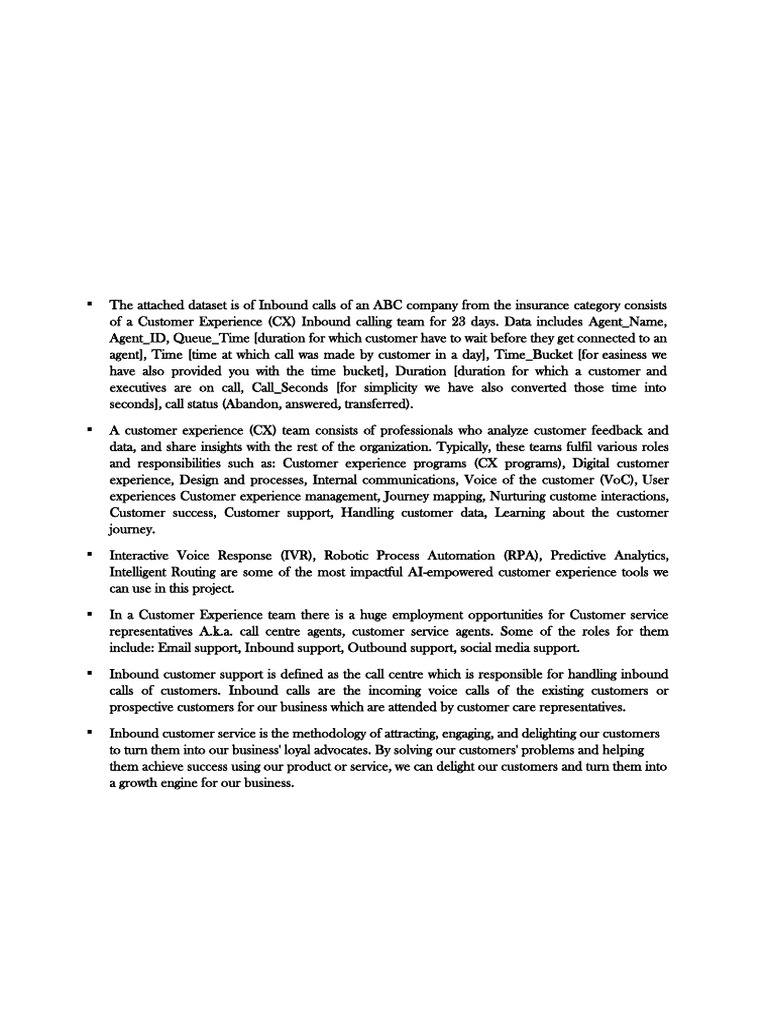 ABC Call Volume Trend Analysis | PDF