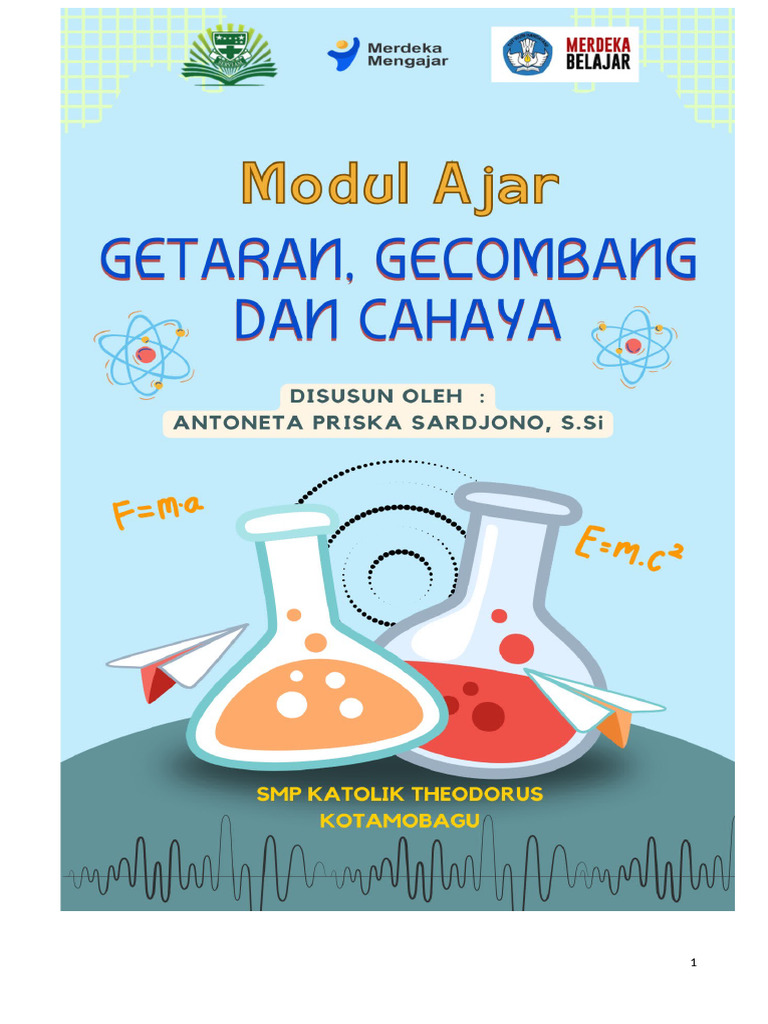 Modul Ajar Guru Kls 8 Sem 2 - 4. Getaran, Gelombang Dan Cahaya - IPA | PDF
