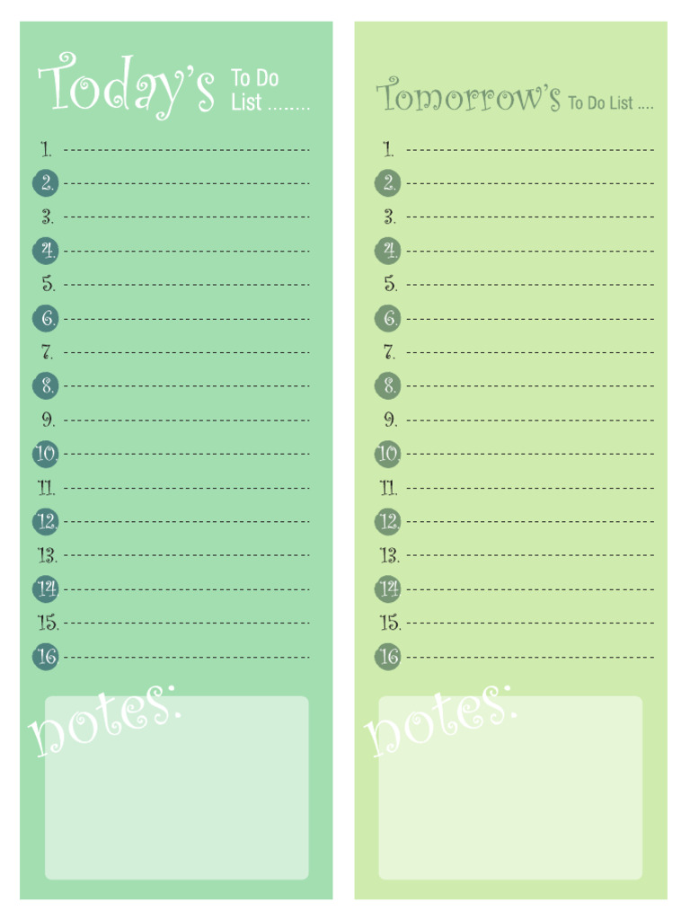 To Do List 1 en | PDF