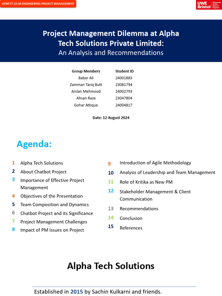 Alpha Tech Solutions Presentation | PDF