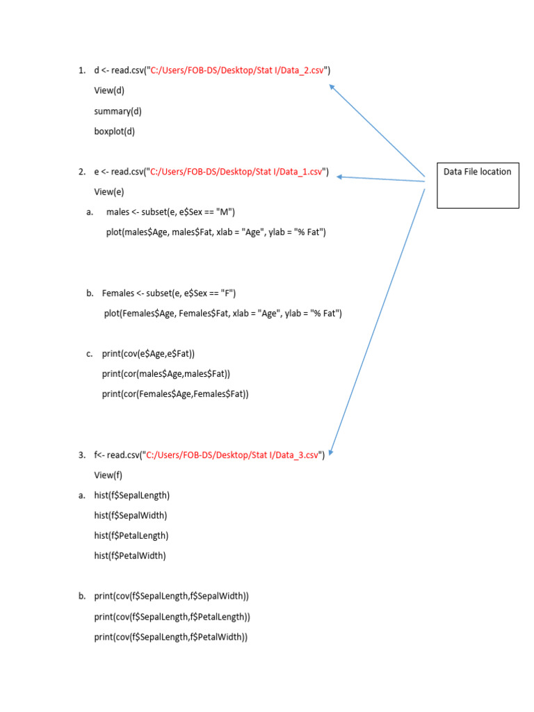 Tutorial - 2 - R Codes | PDF
