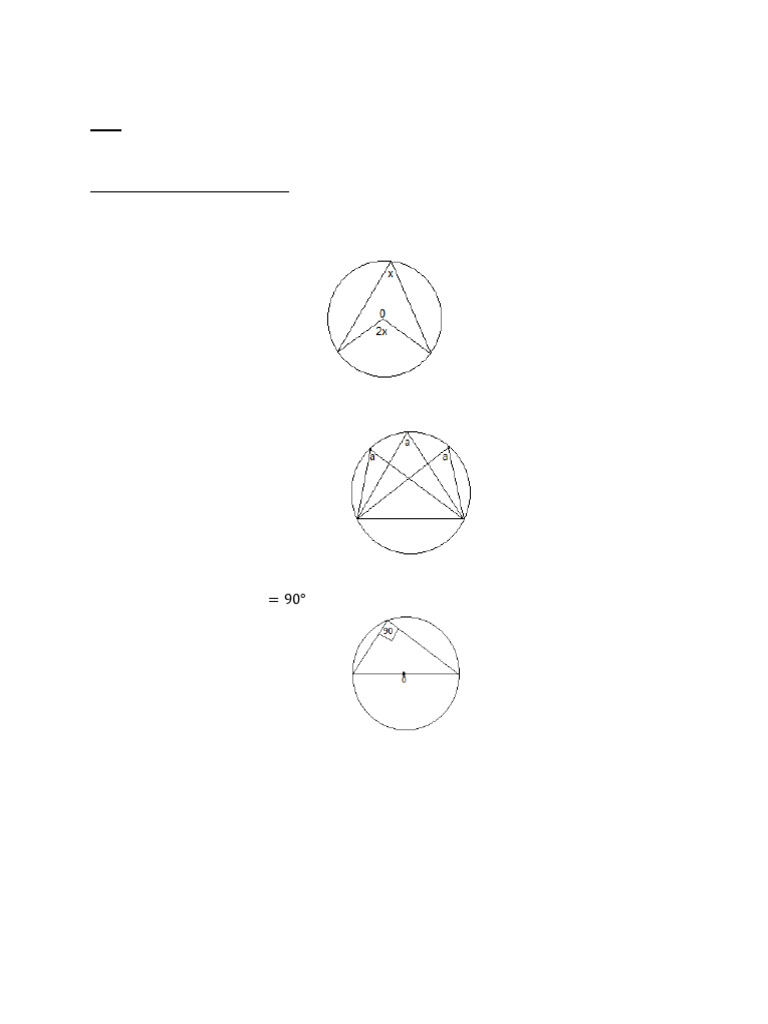 Circle Theorem Pdf