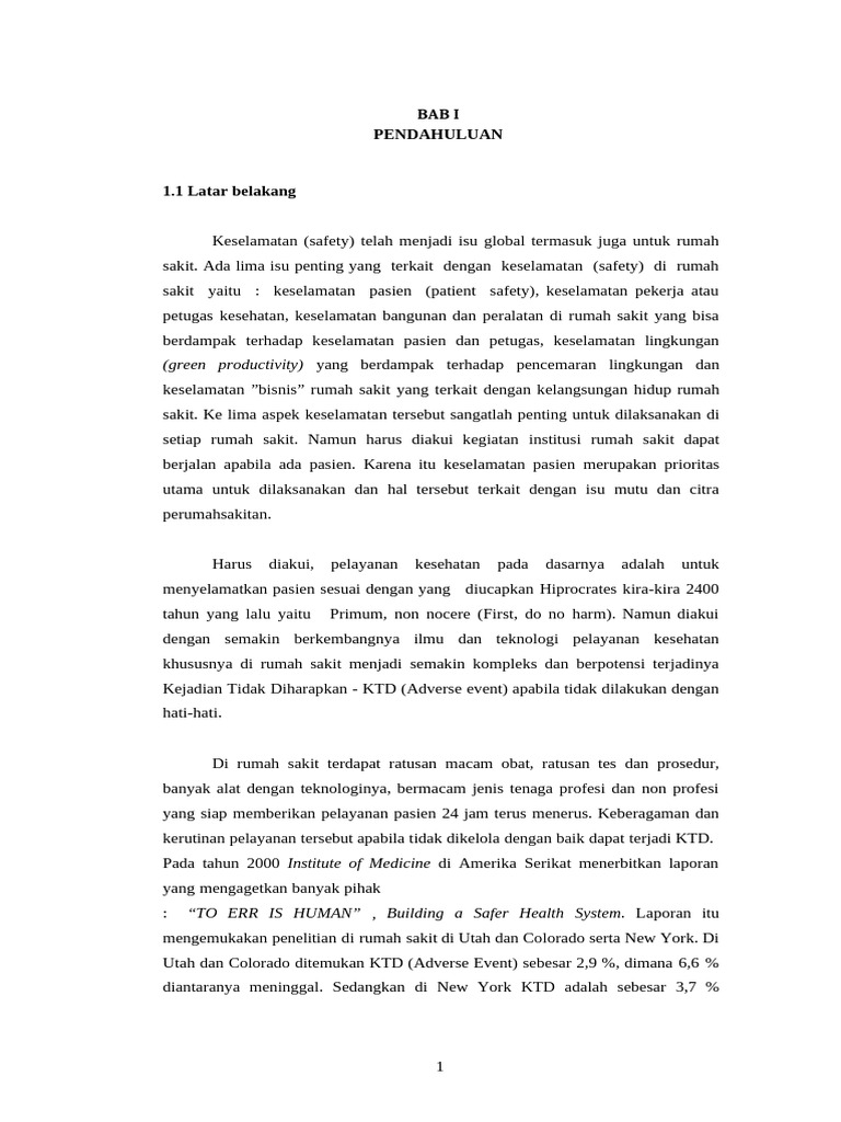 Panduan Patien Safety | PDF | Health Sciences | Public Services