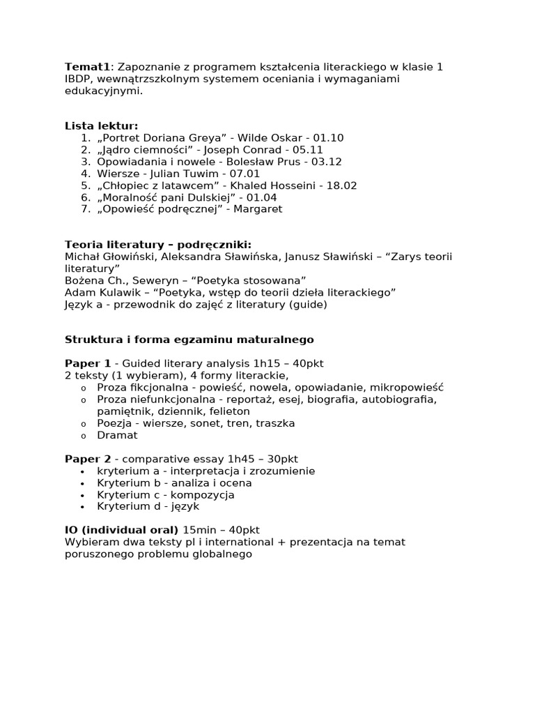 Polish - Lesson | PDF