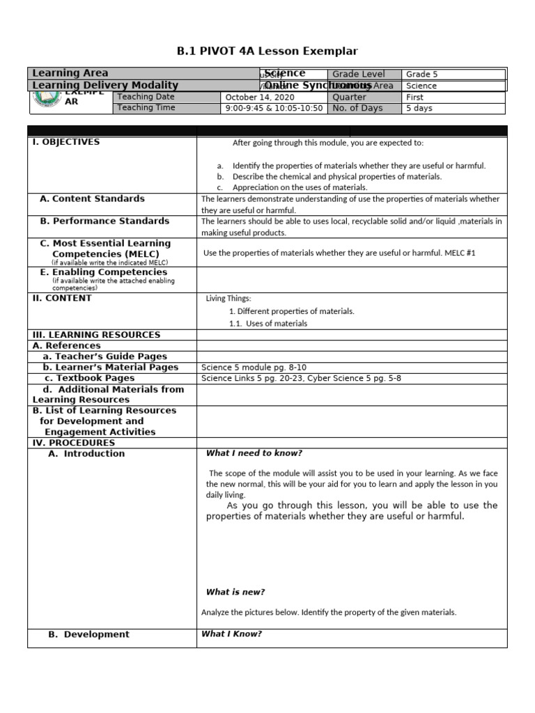 Le Science 5 Melc 1 WK 2 | PDF