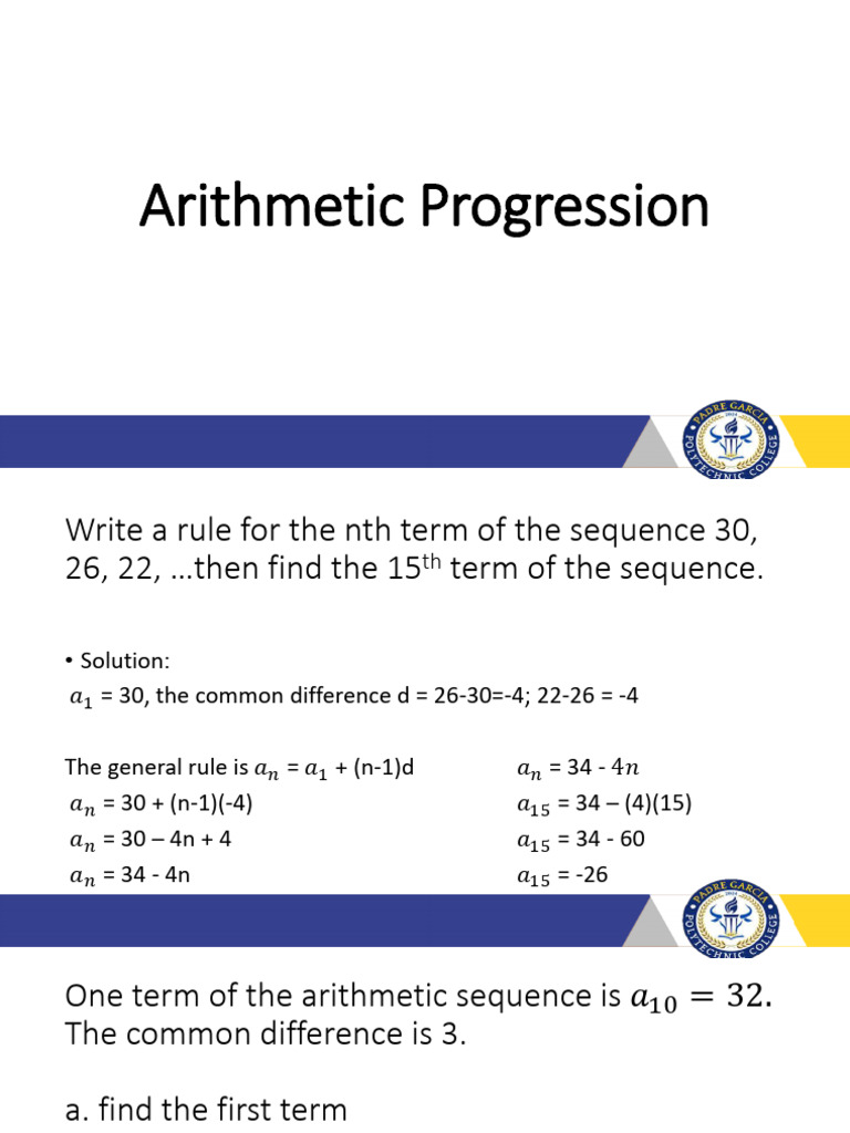 Arithmetic-Progression | PDF