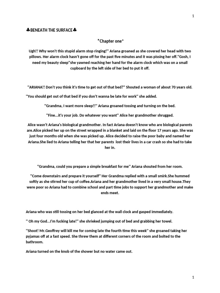 Beneath The Surface Pdf