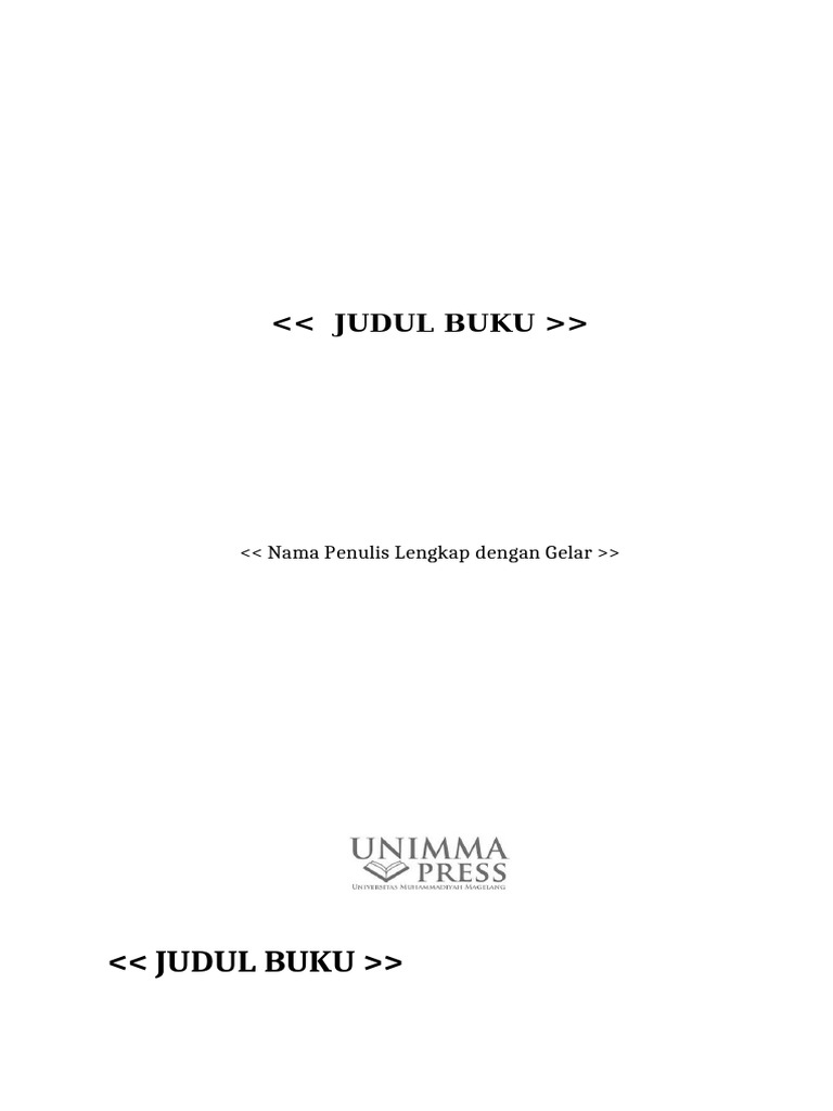Template Buku Referensi | PDF