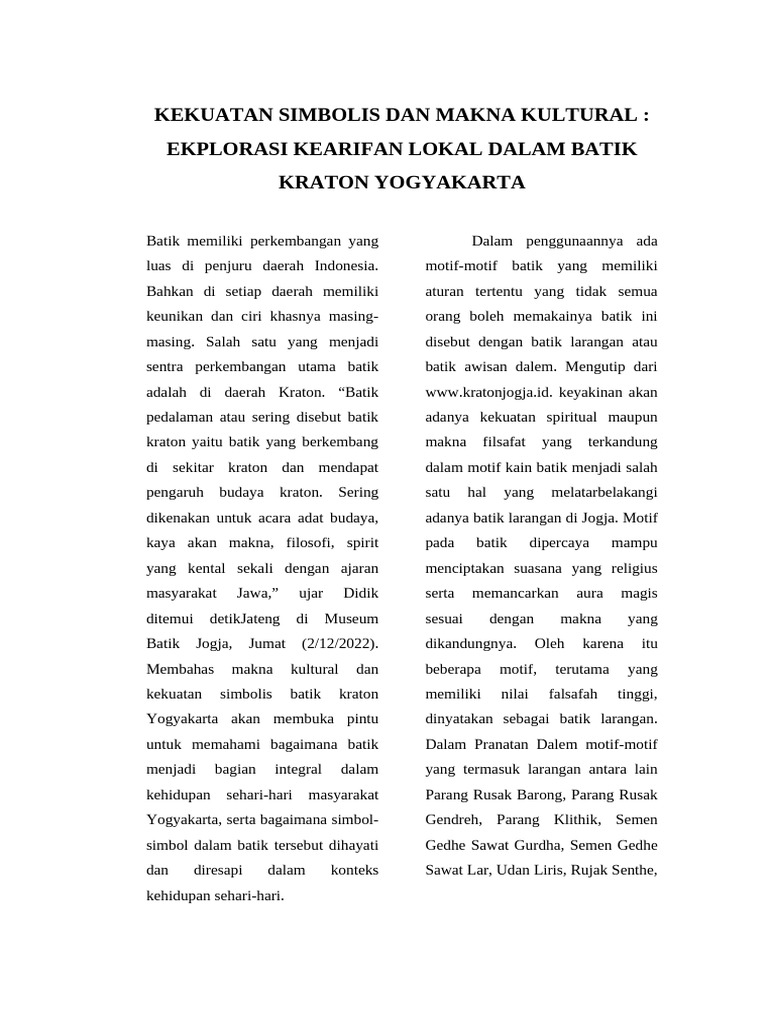 Esai Uprak Indo | PDF