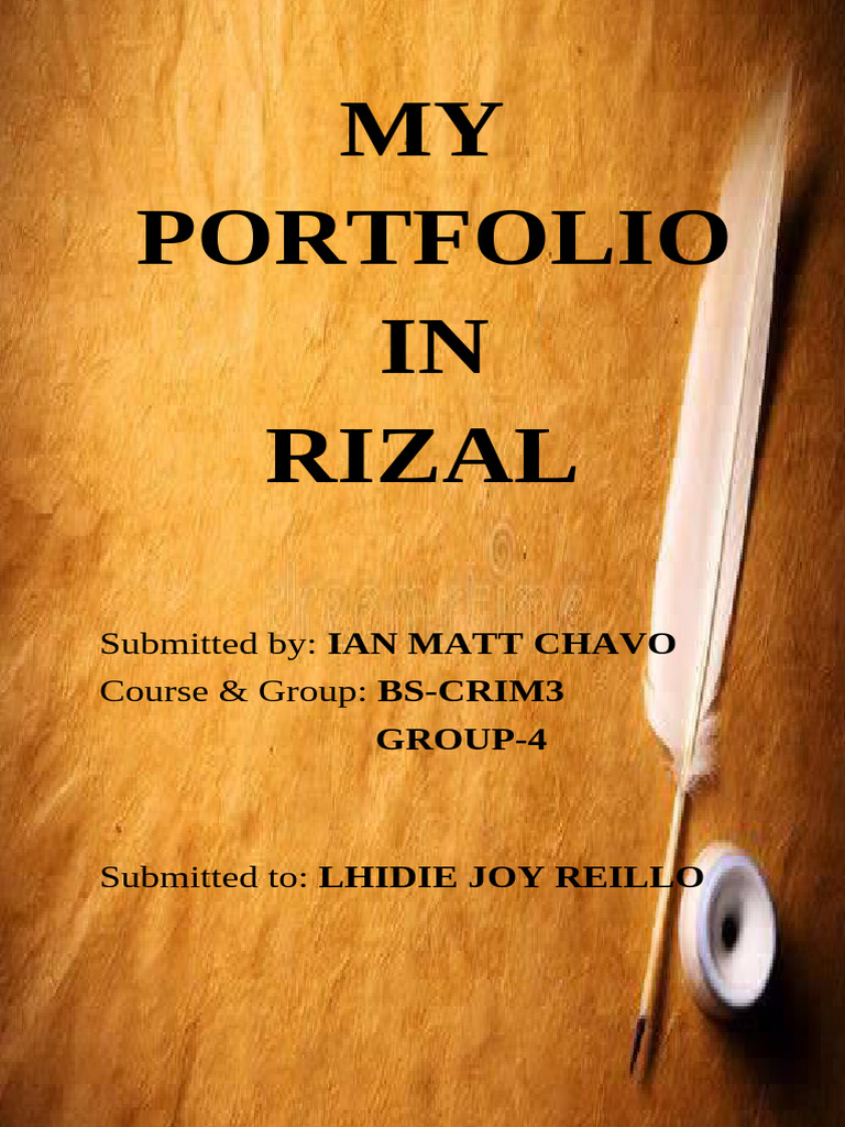 Rizal Portfolio | PDF