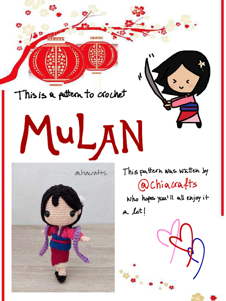 Mulan Amigurumi Pattern Chiacrafts Compressed | PDF