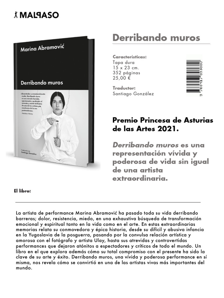 Derribando Muros: Premio Princesa de Asturias de Las Artes 2021 | PDF