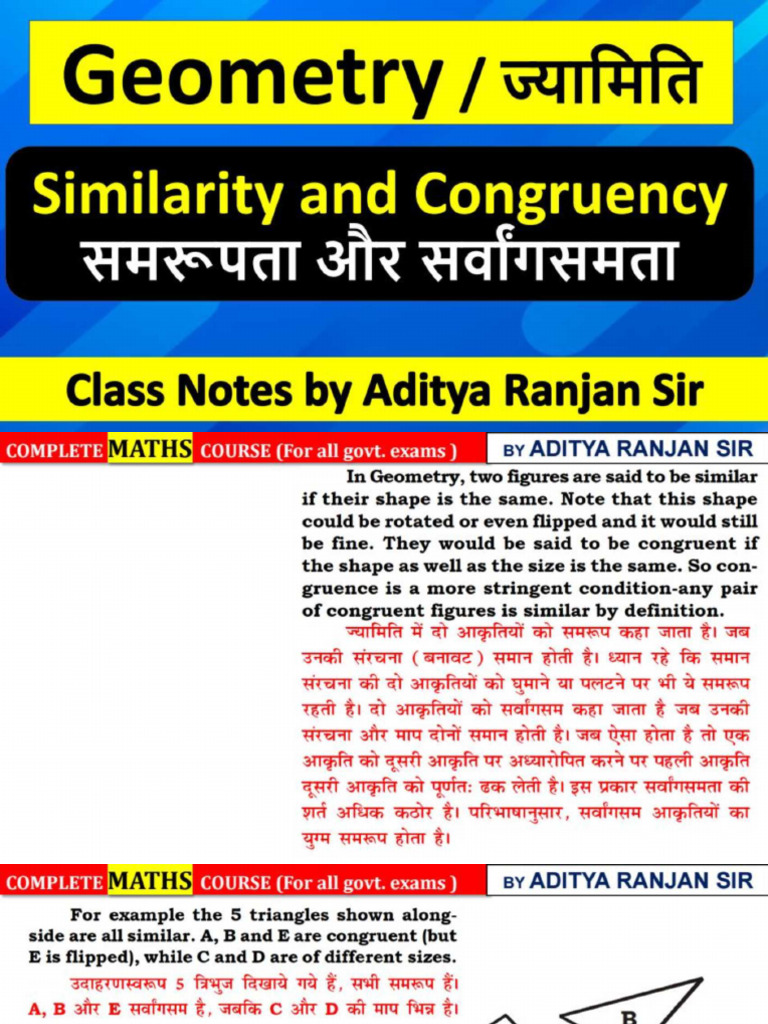 Similarity Congruency Class | PDF