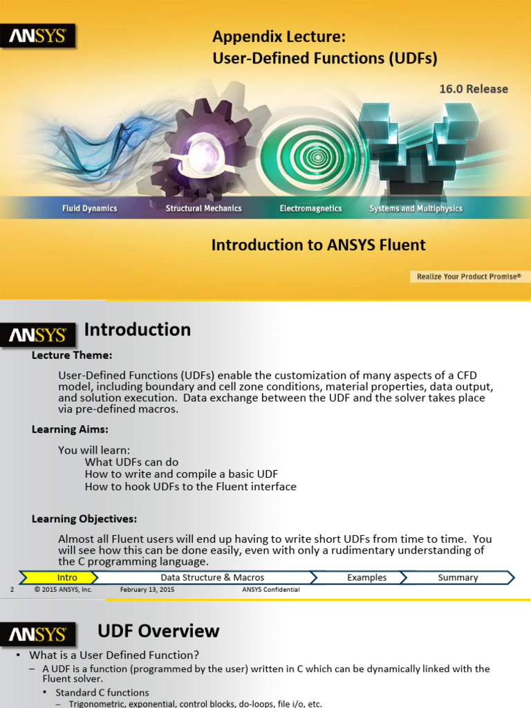 Fluent-Intro 16.0 Appendix UDF | PDF