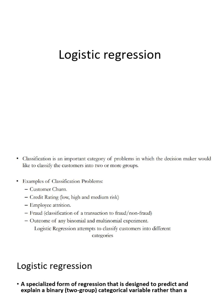 R1 - Logistic Regression | PDF