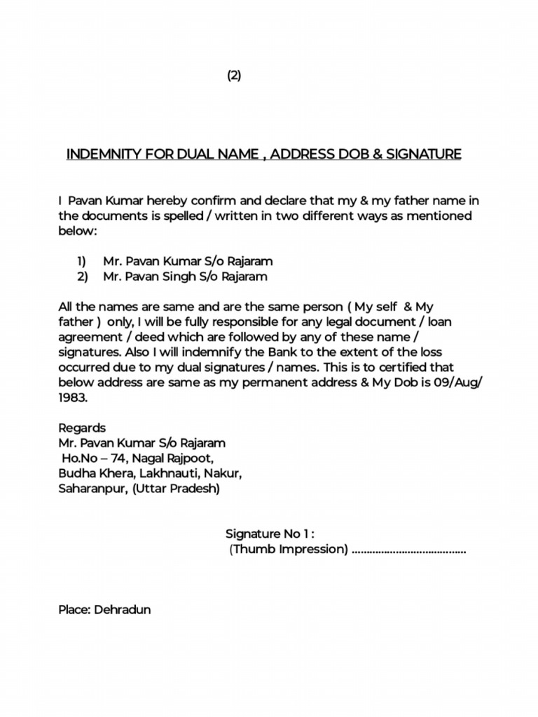 DUAL NAME FORMATE | PDF