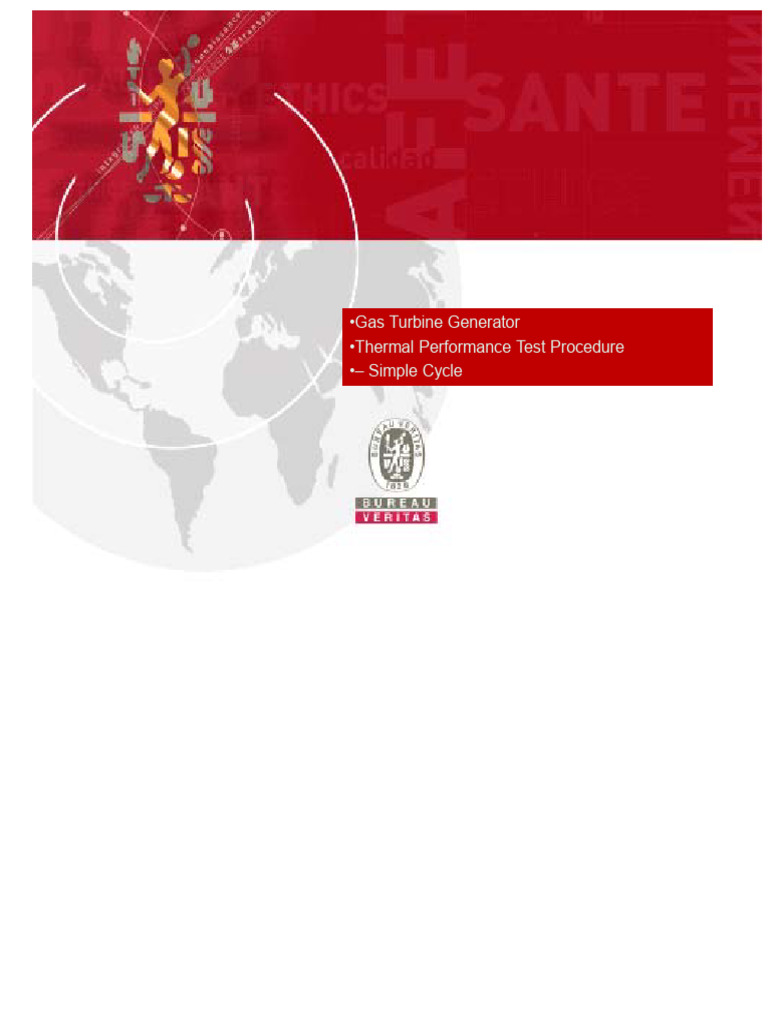 Performance Protocol-Gas Turbine 2015 | PDF