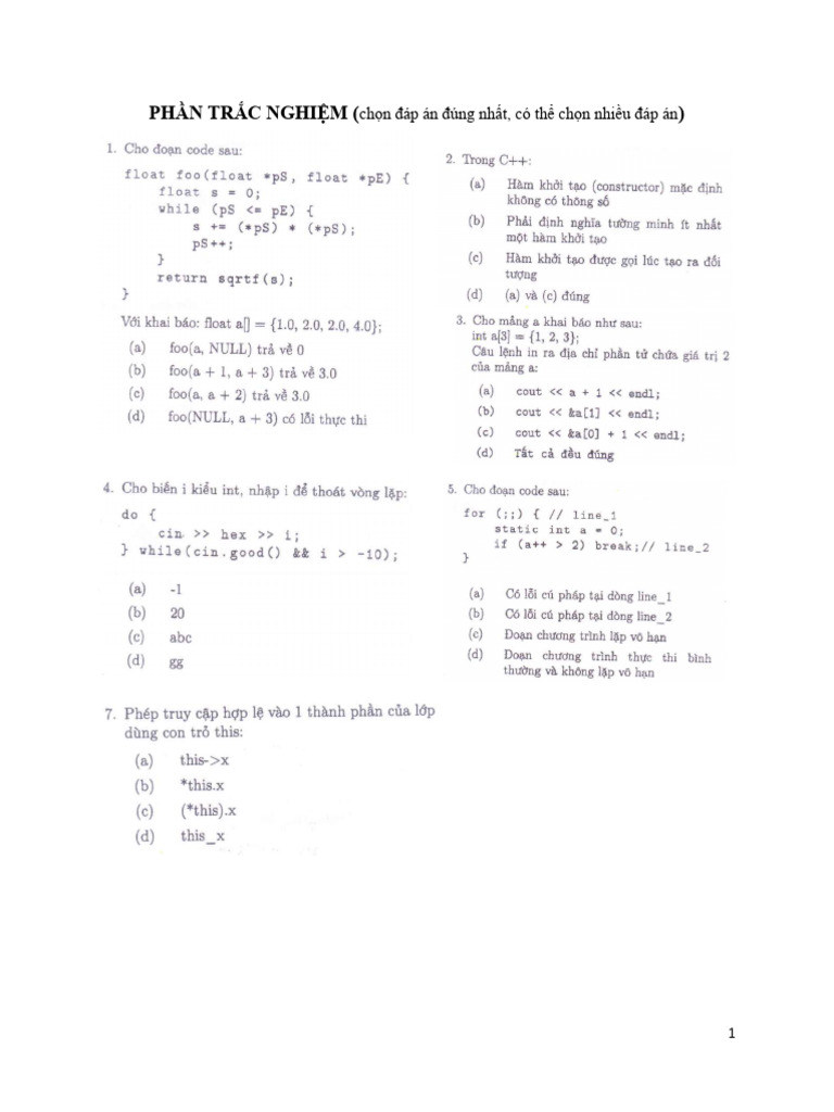 On Thi CK - de 2 | PDF