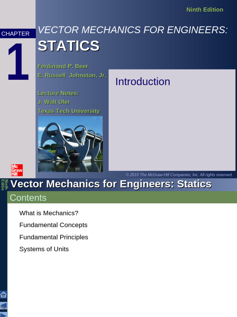 Vector Mechanics For Engineers: Chapter 1 | PDF | Force | Newton's Laws ...