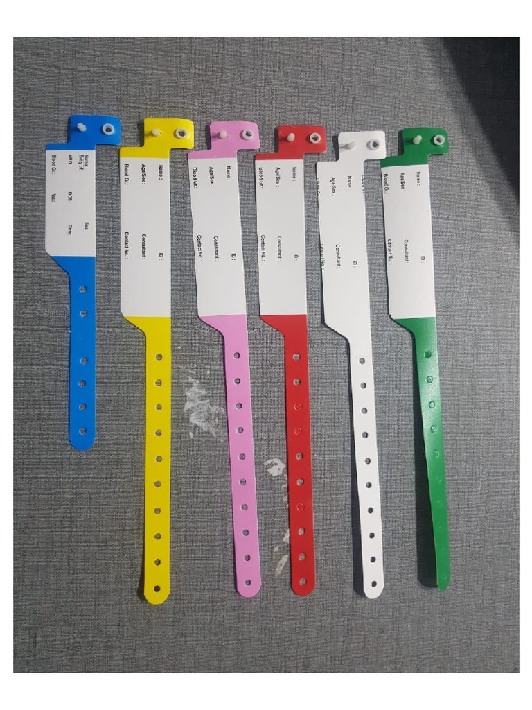 Patient Id Wristband | PDF