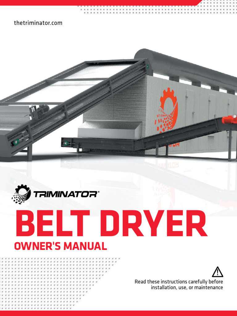 Triminator Belt-Dryer Owners-Manual 2020 | PDF