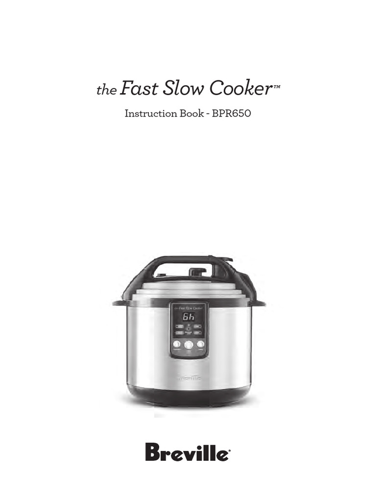 Breville Pressure Cooker | PDF