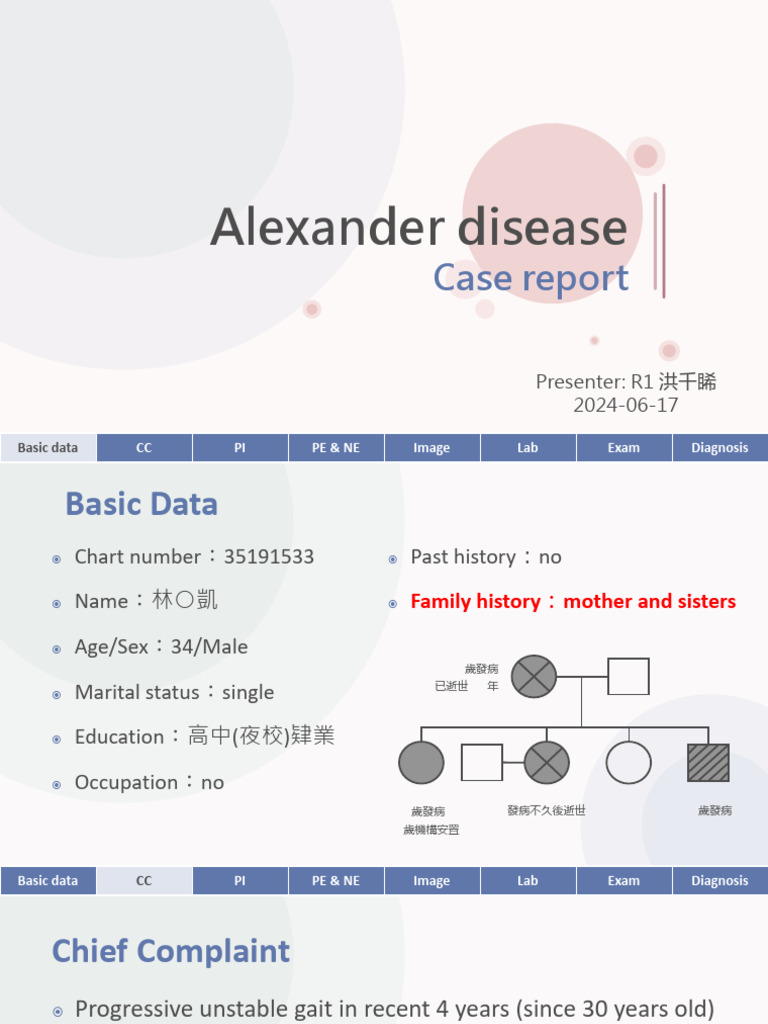 Alexander Disease: Case Report | PDF