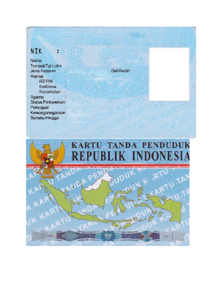 Format KTP Kosongan | PDF