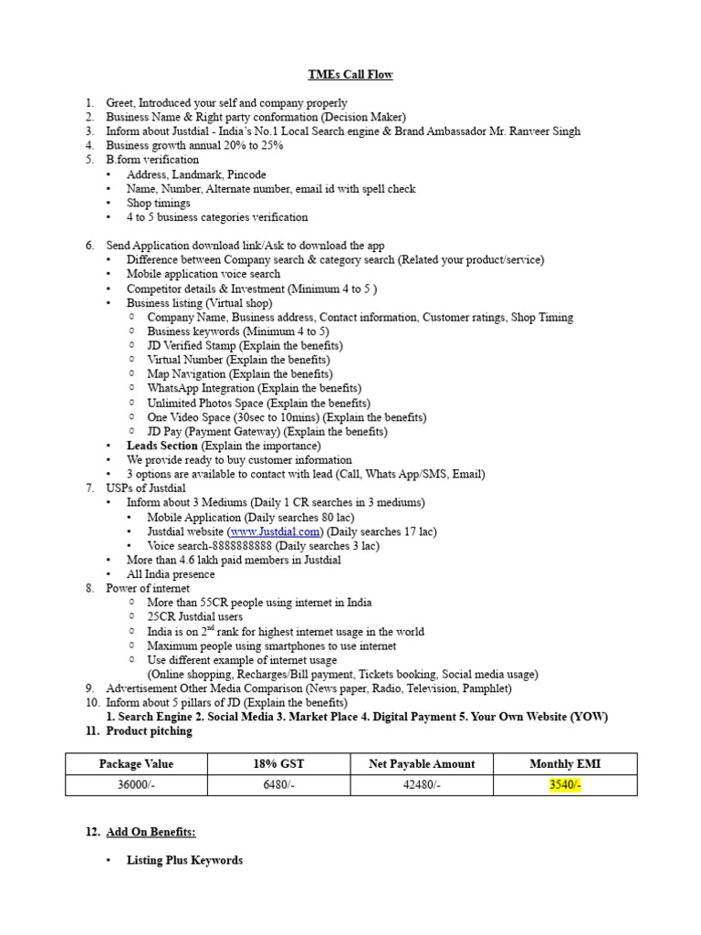 Call Flow For Tme | PDF