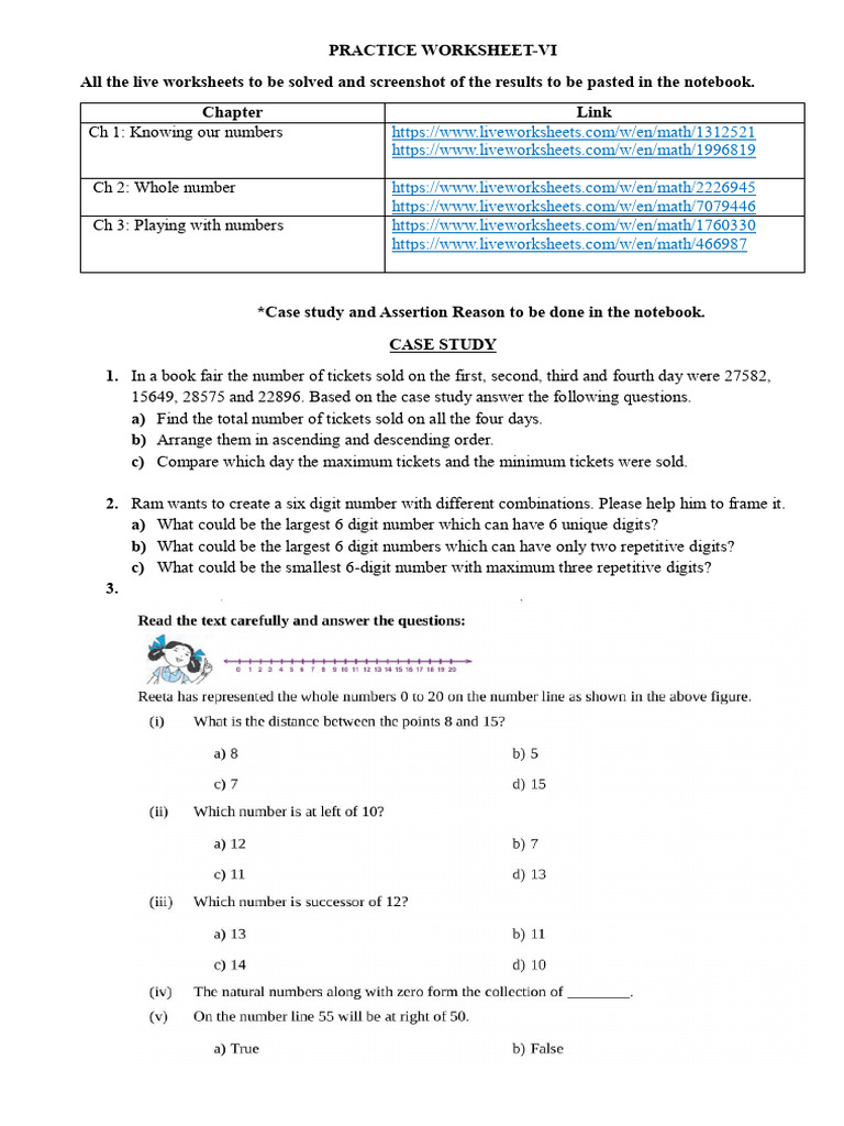 Maths Worksheet | PDF