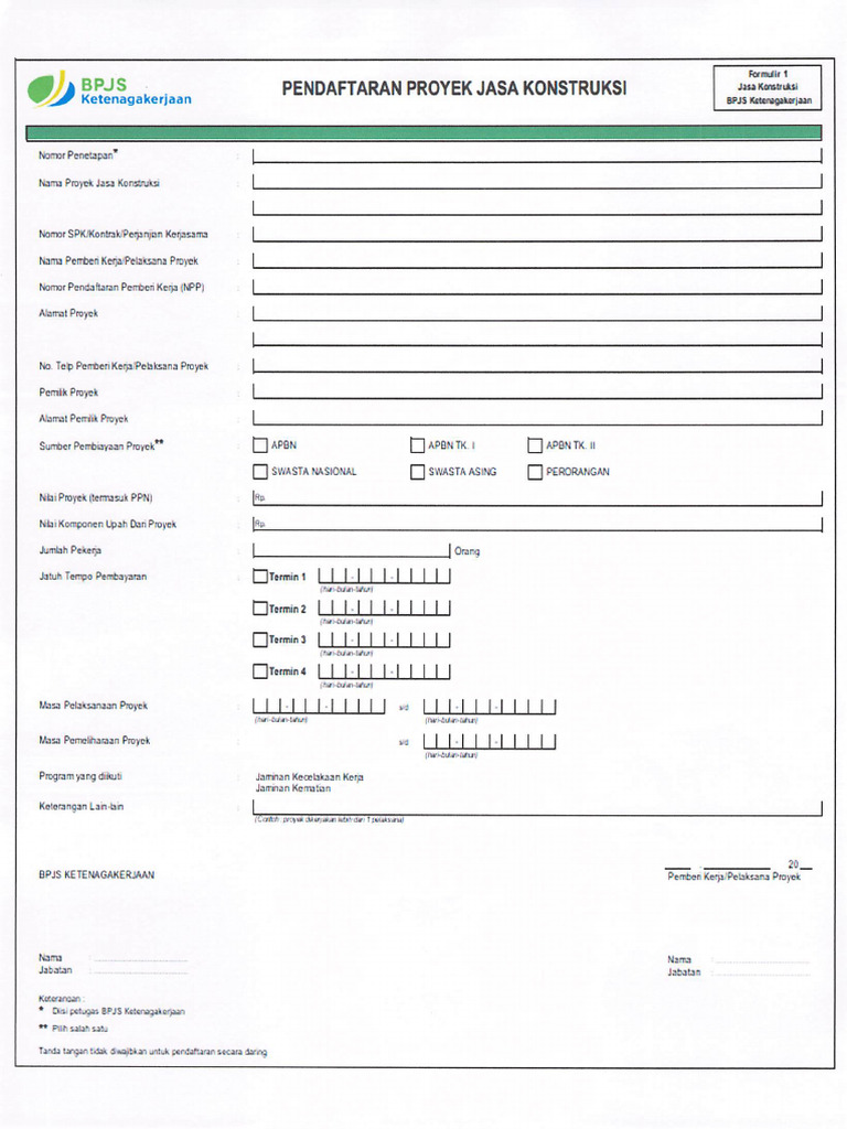 Form Pendaf Jakon | PDF