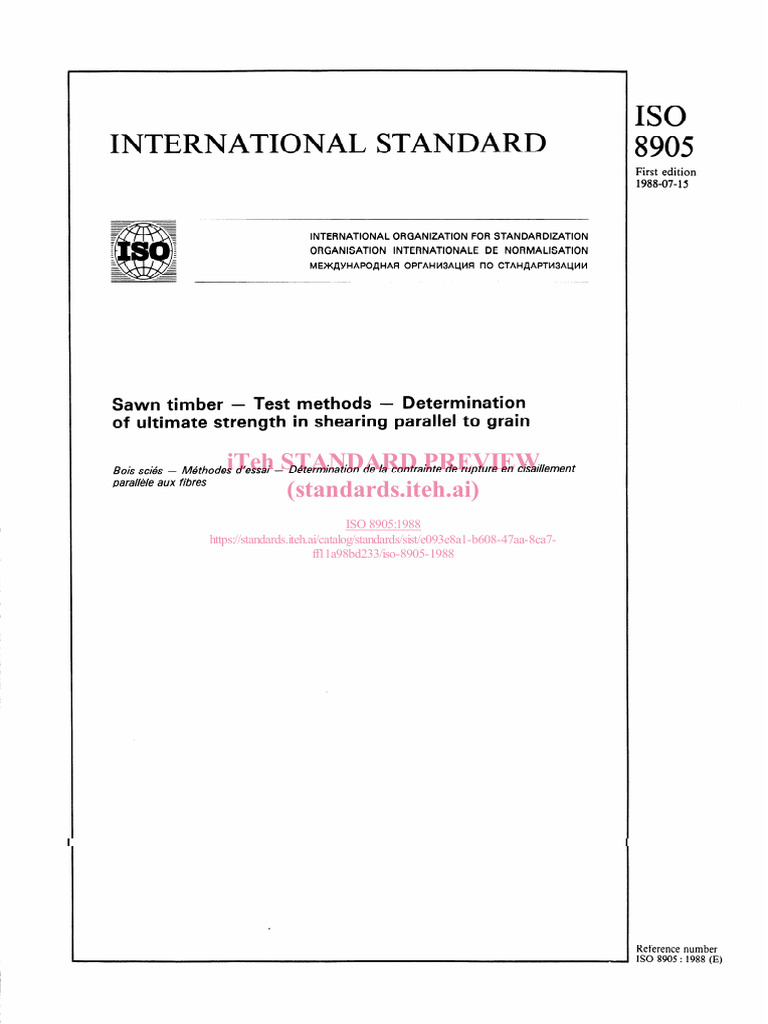 Iso 8905 1988 | PDF