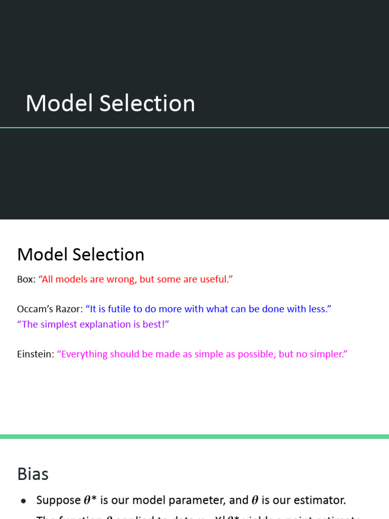 Lecture 19 | PDF | Cross Validation (Statistics) | Mean Squared Error