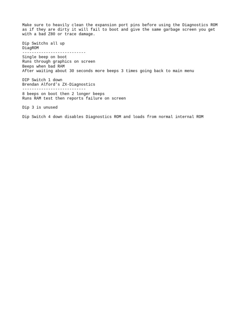 Using Diagnostics ROM X-ROM Board | PDF