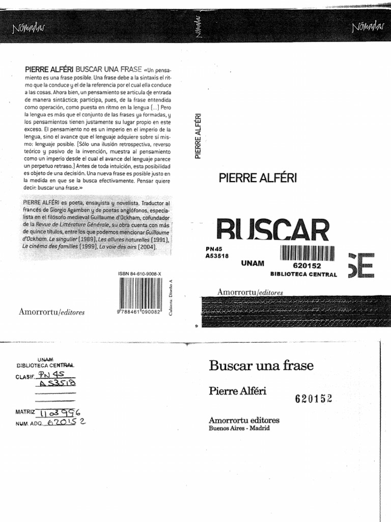 BUSCAR UNA FRASE Alféri Pierre | PDF