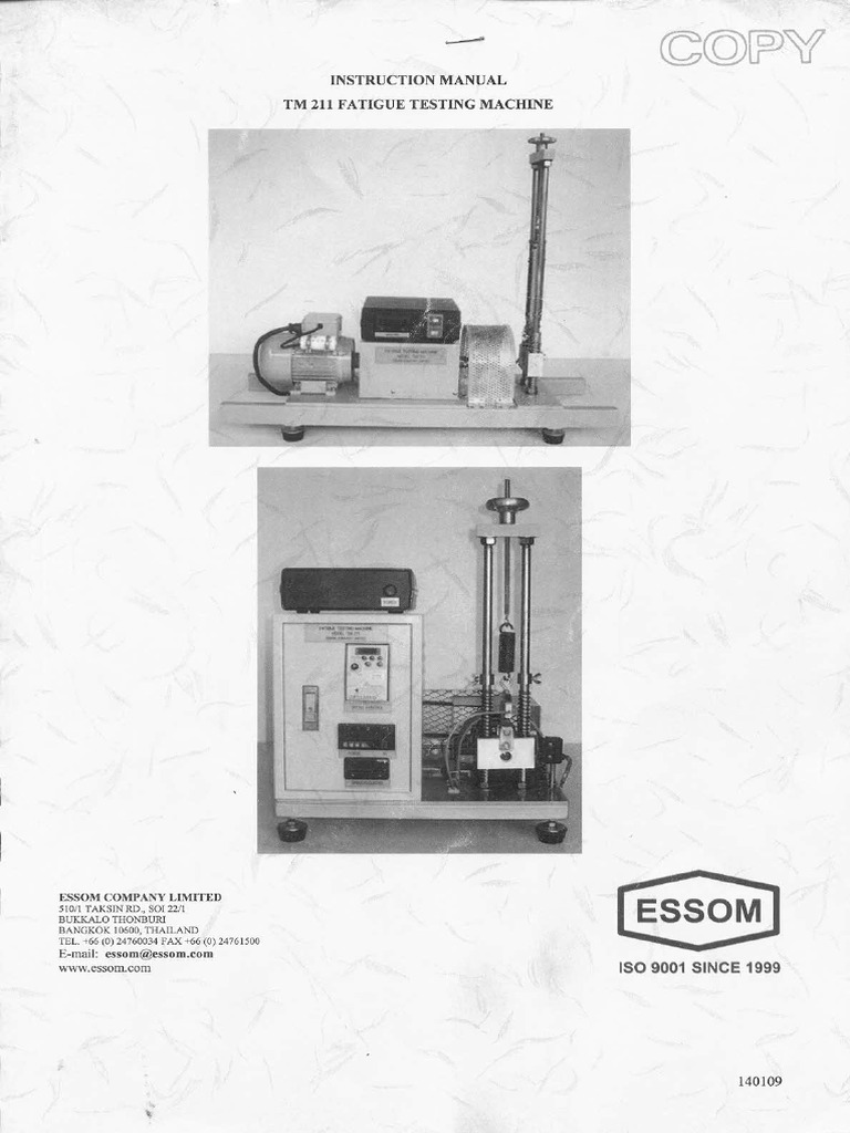 Fatigue Testing Machine | PDF
