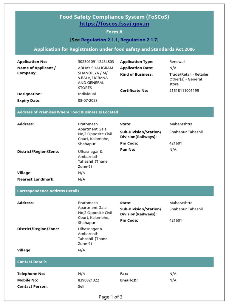 Abhay Application | PDF