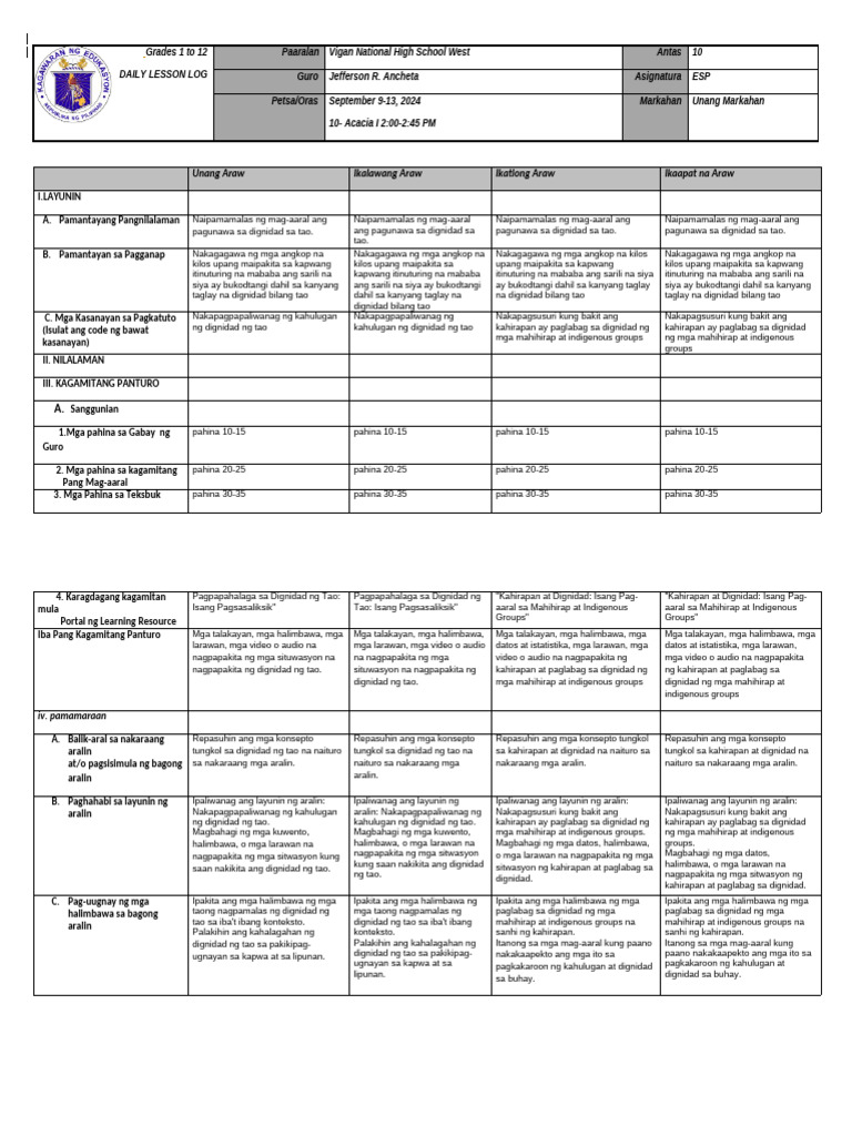 Ancheta DLL Esp10 WK7 | PDF
